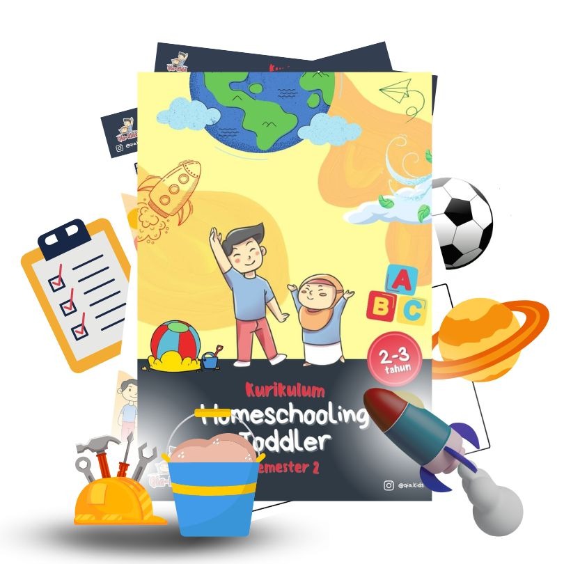 [Versi Print Out] Kurikulum Homeschooling Anak Usia 2 - 3 Tahun Semester 2