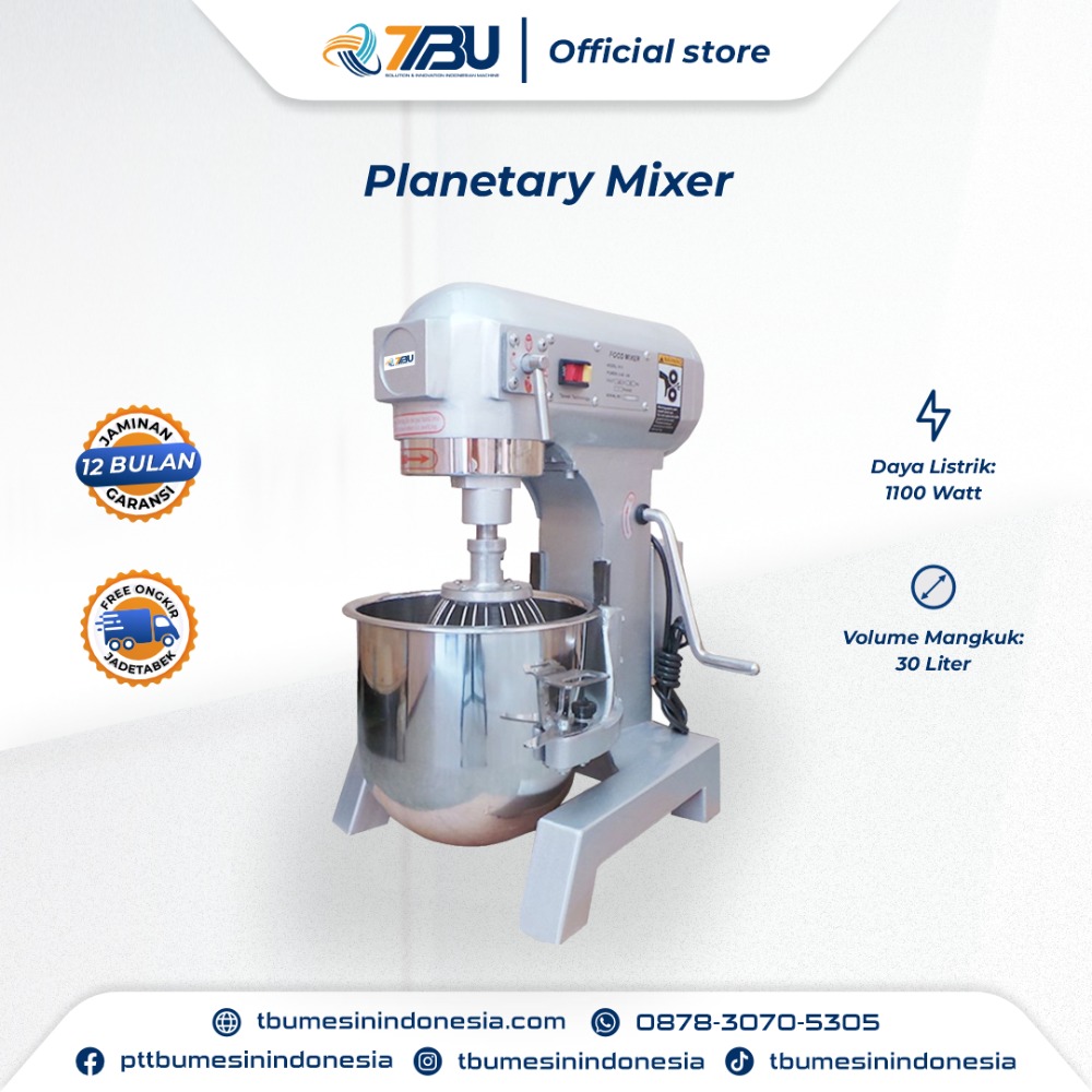 Planetary Mixer 30 Liter