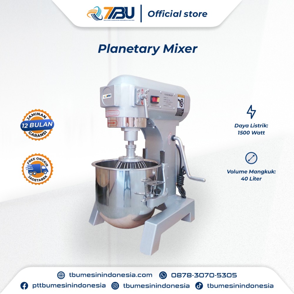 Planetary Mixer 40 Liter