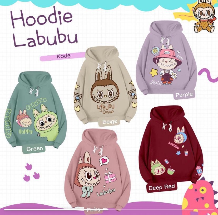 HOODIE LABUBU - READYSTOCK