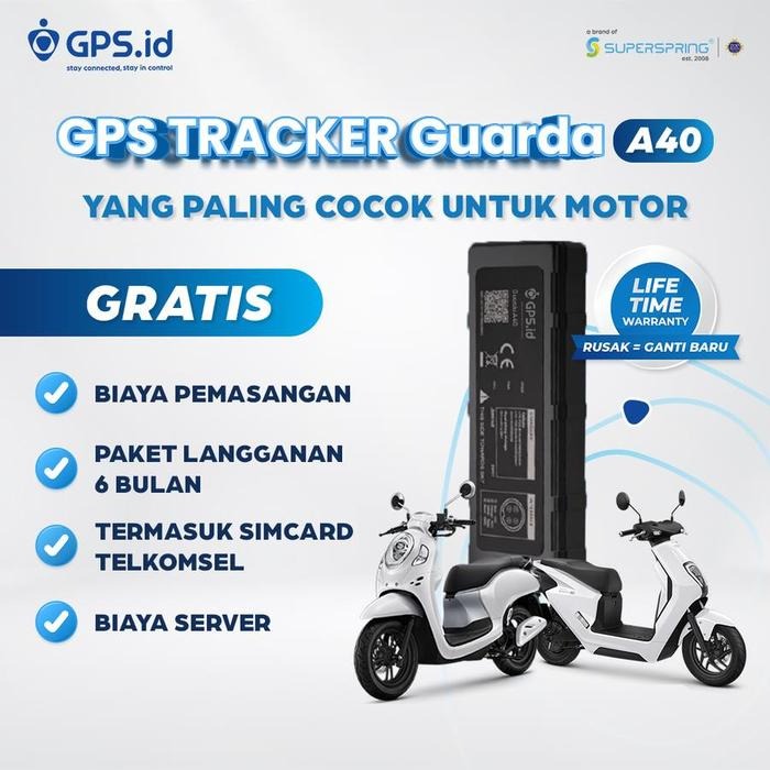 GPS.id Superspring GUARDA A40 – GPS Tracker Motor 4G