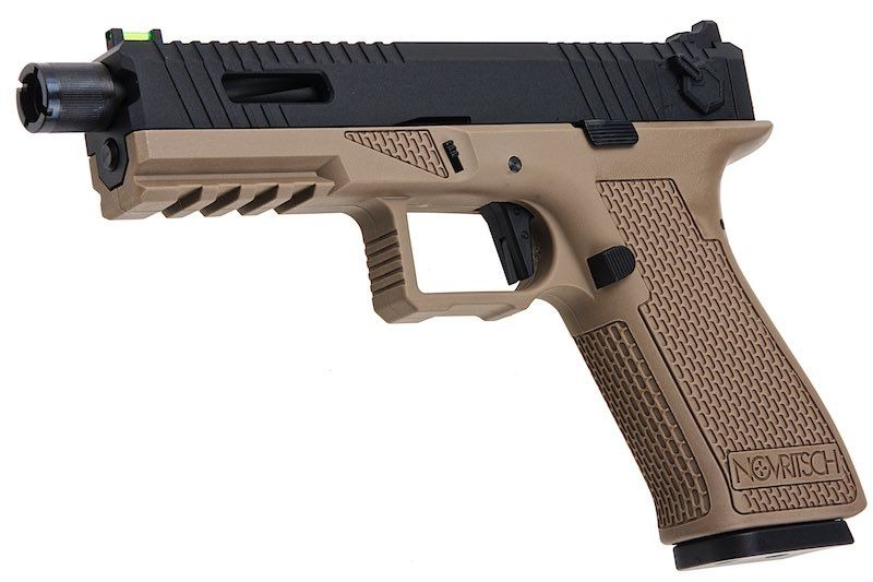 Novritsch SSP18 Glock GBB Pistol (Full Auto, TAN) Metal Slide - Gas ...