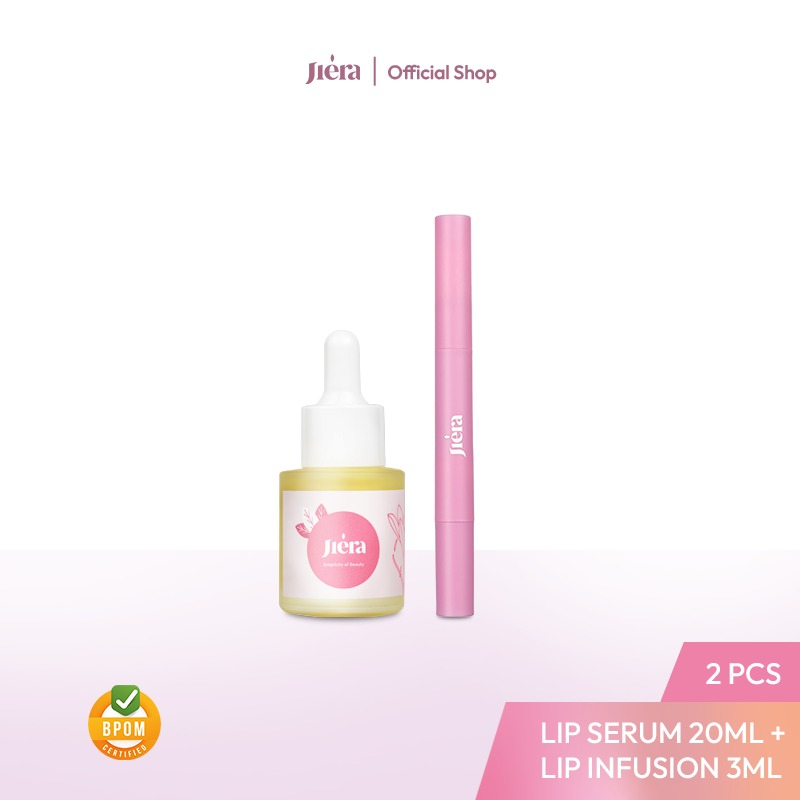 [Bundling] JIERA Colla C Lip Infusion (Lip Essence) + JIERA Natural Lip ...