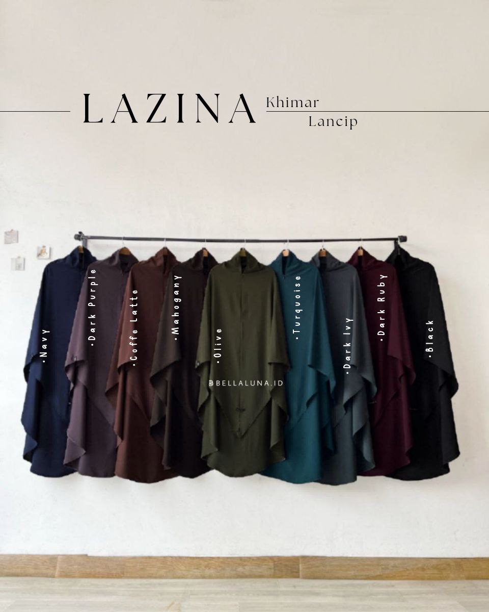 LAZINA KHIMAR LANCIP (Bahan Ilyana Silk)