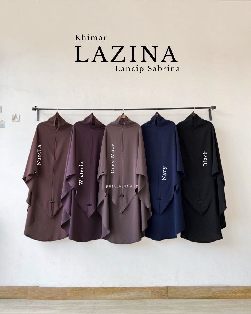 LAZINA KHIMAR LANCIP (Bahan Sabrina)