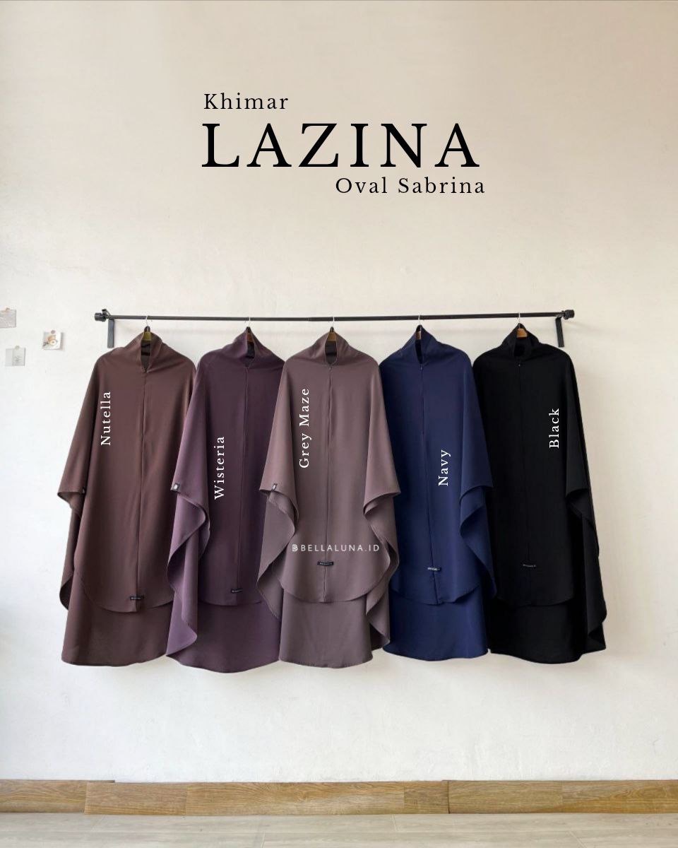 LAZINA KHIMAR OVAL (Bahan Sabrina)