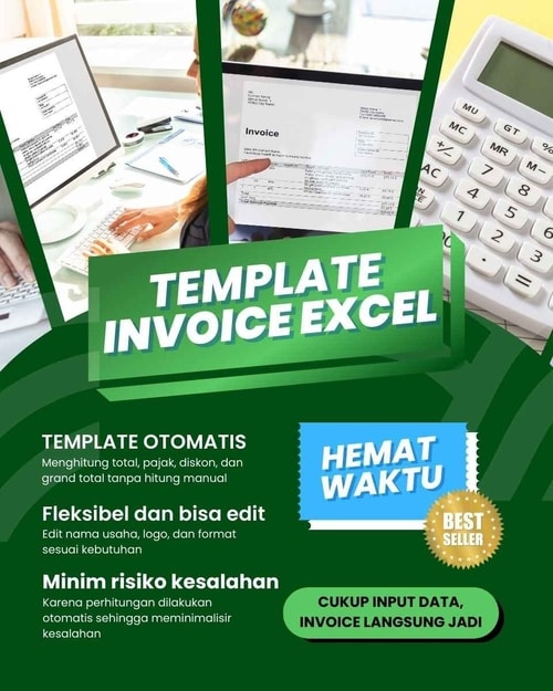 Template Invoice Faktur Otomatis Excel | Cepat & Profesional